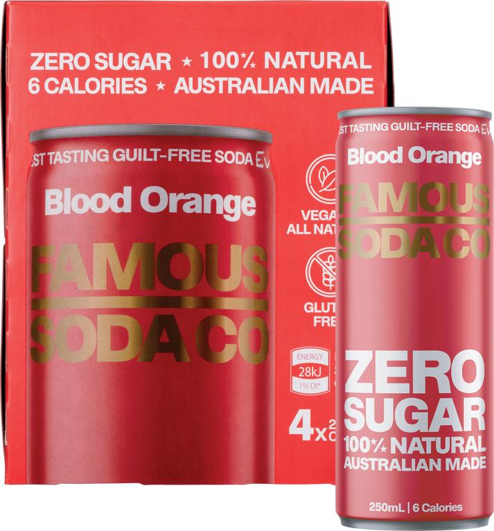 Zero Sugar Soda Blood Orange – Wallaby Wellness
