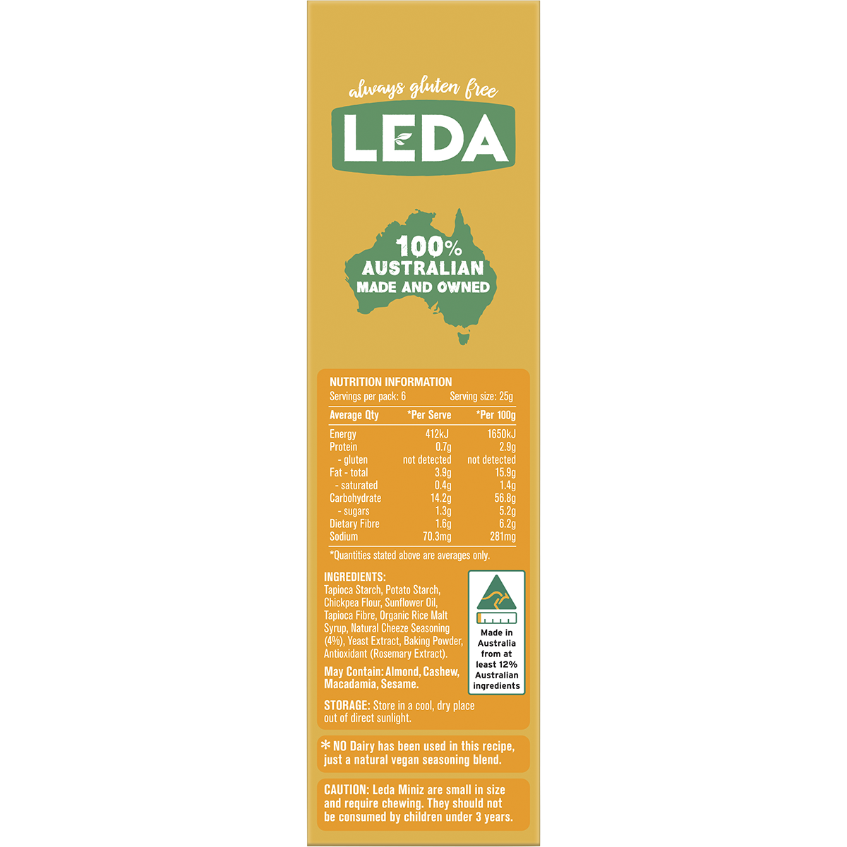 Leda Cracker Miniz Cheeze Multi 6 Pack | Shop Leda Quality – Wallaby ...