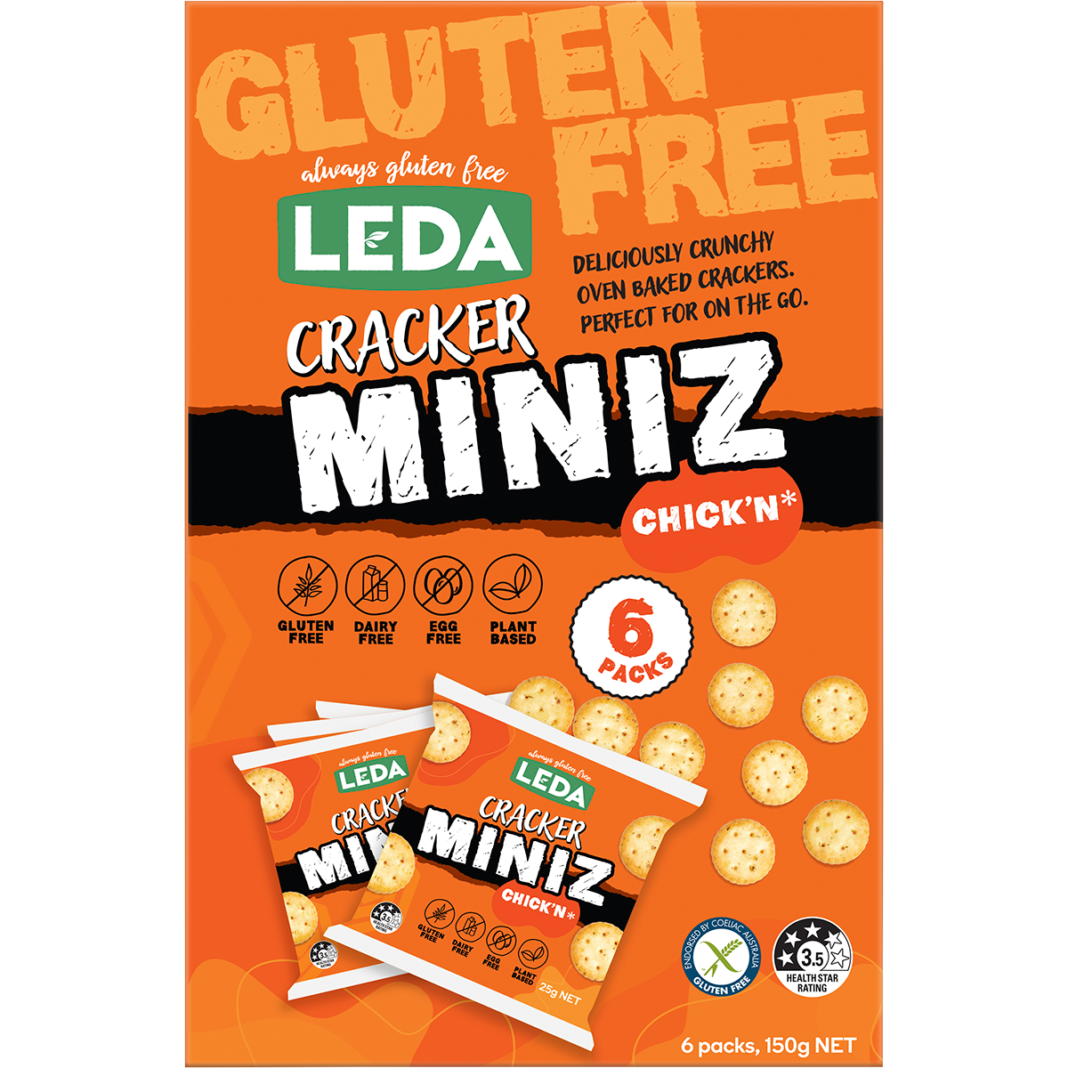 Leda Cracker Miniz Chick'n Multi 6 Pack | Shop Leda Quality – Wallaby ...