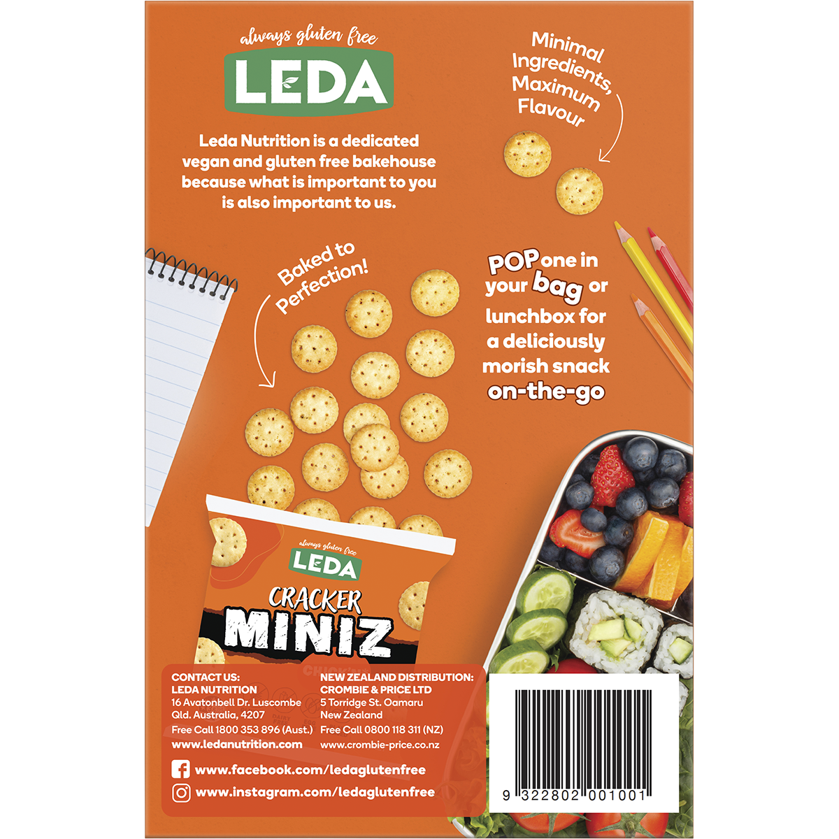 Leda Cracker Miniz Chick'n Multi 6 Pack | Shop Leda Quality – Wallaby ...