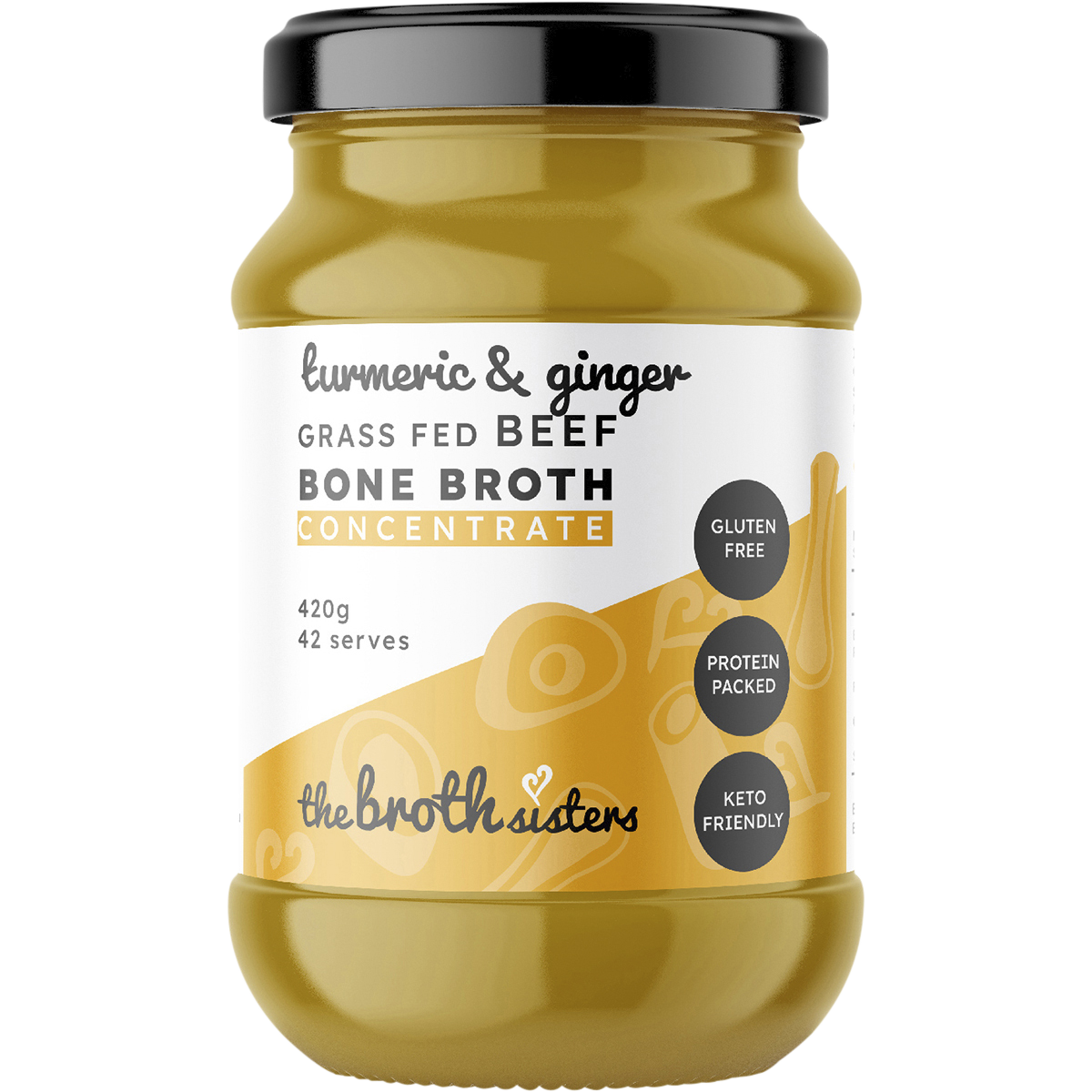 Beef Bone Broth Concentrate Turmeric & Ginger – Wallaby Wellness